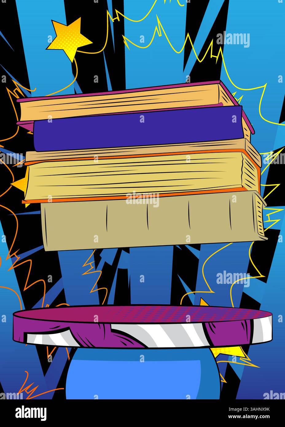 Comic Book Product podium stage for mockup presentation with Book ...