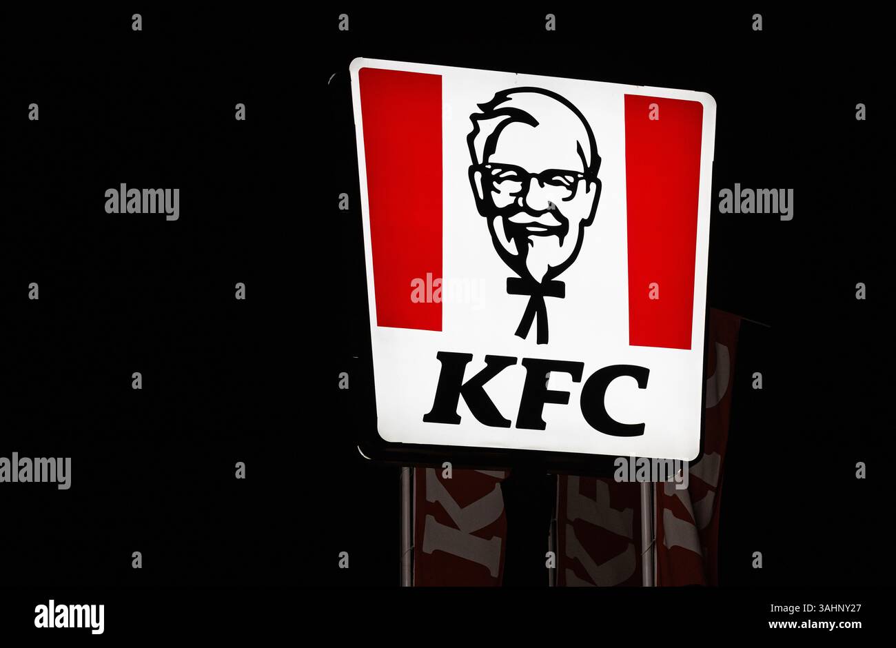 Signs and symbols, American brands, a KFC restaurant Stock Photo - Alamy