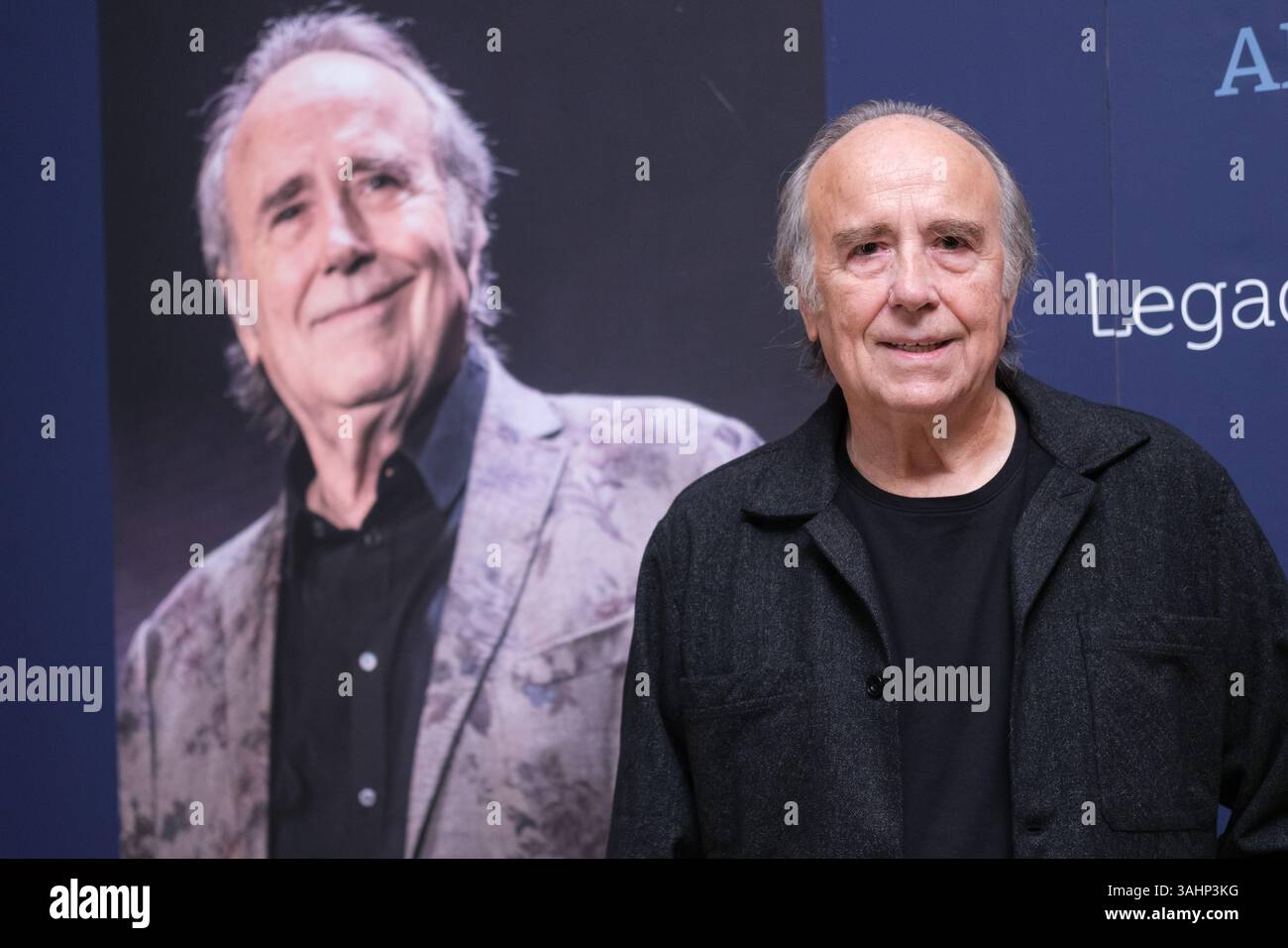 Madrid, Spain. 10th Apr, 2025. Singer songwriter Joan Manuel Serrat ...