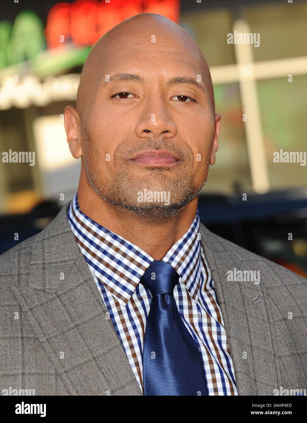 Dwayne Johnson arriving at the Premiere Of Paramount Pictures ...