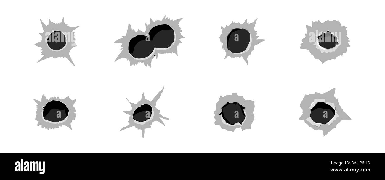 Bullet hole gun shot weapon mark silhouette, impact gun, bullet hole ...