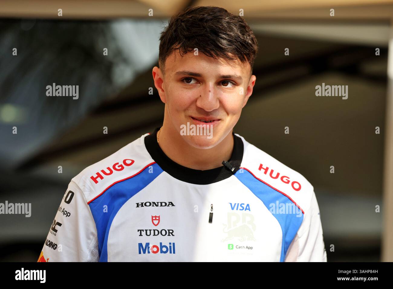 Sakhir, Bahrain. 10th Apr, 2025. Isack Hadjar (FRA) Racing Bulls. 10.04 ...