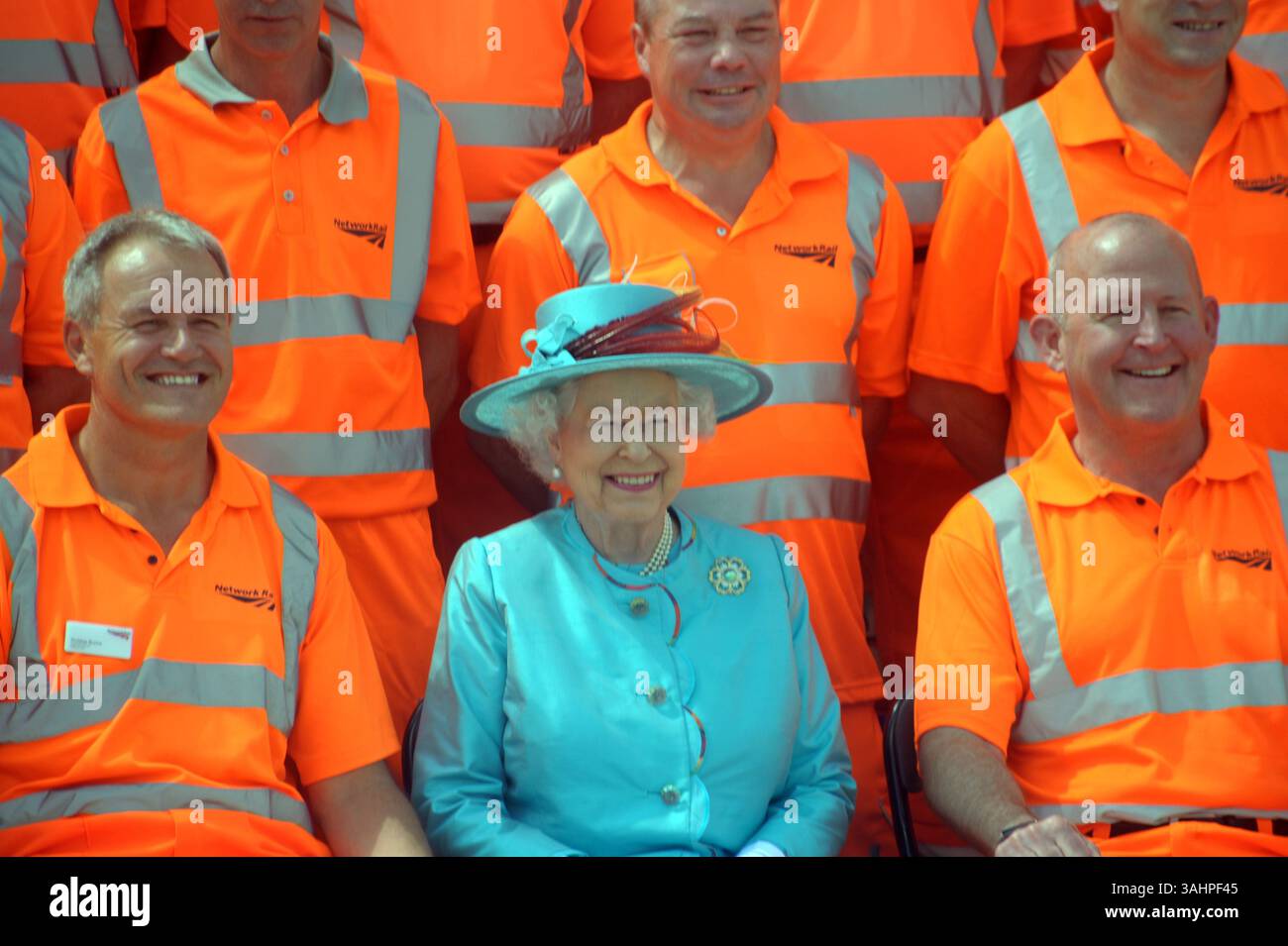 Queen Elizabeth II open Reading Station Stock Photo - Alamy