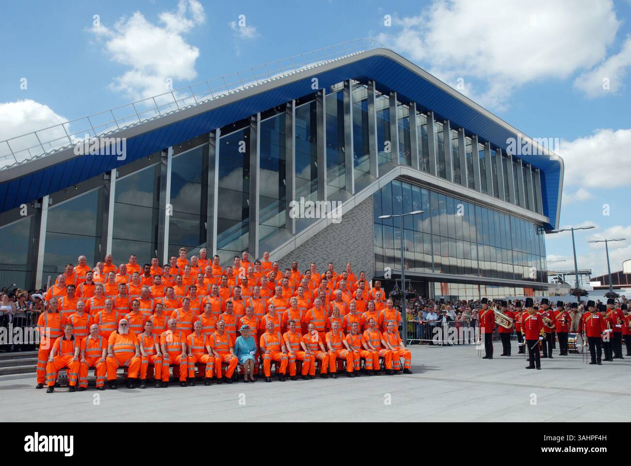 Queen Elizabeth II open Reading Station Stock Photo - Alamy