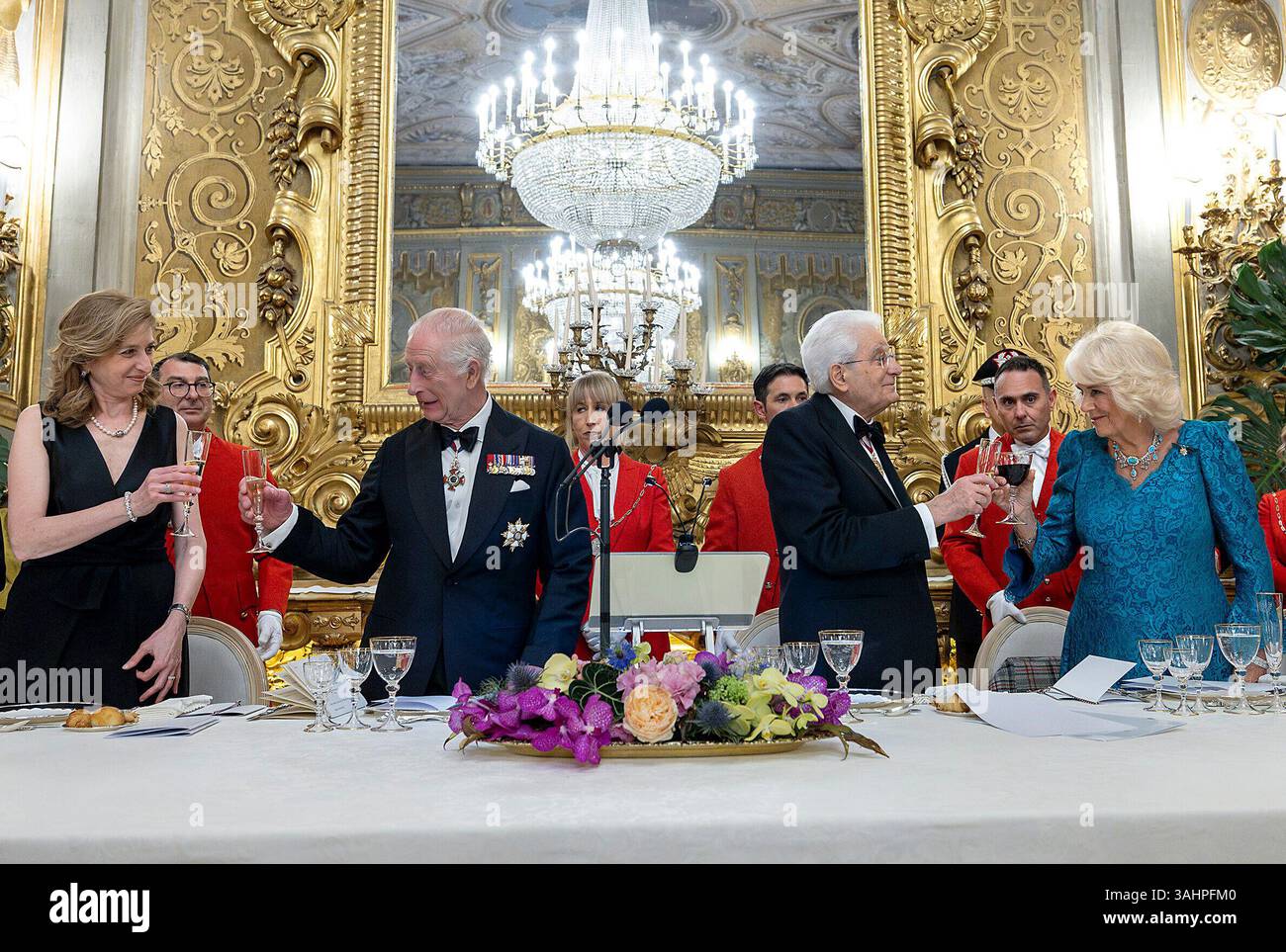 Rome, Italy. 9th Apr, 2025. ROME, ITALY - APRIL 9: King Charles III And ...