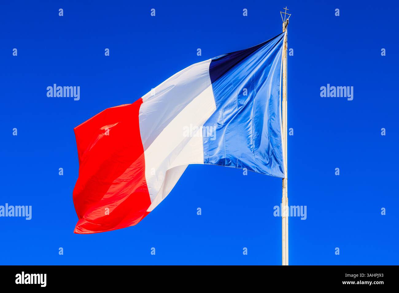 Waving ribbon flag france hi-res stock photography and images - Alamy