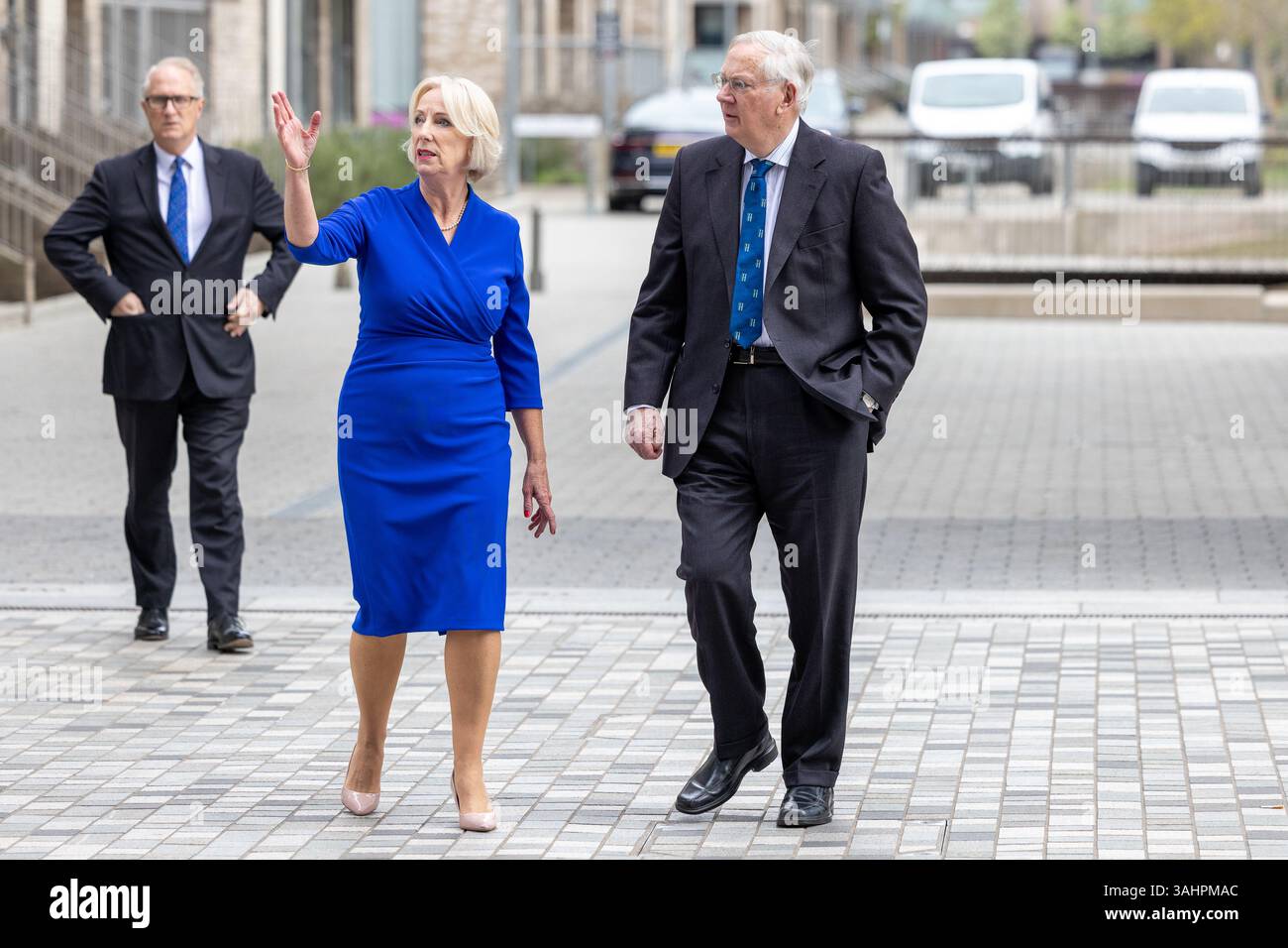 Homeopathy UK CEO Monica Price (L) welcomes His Royal Highness (HRH ...