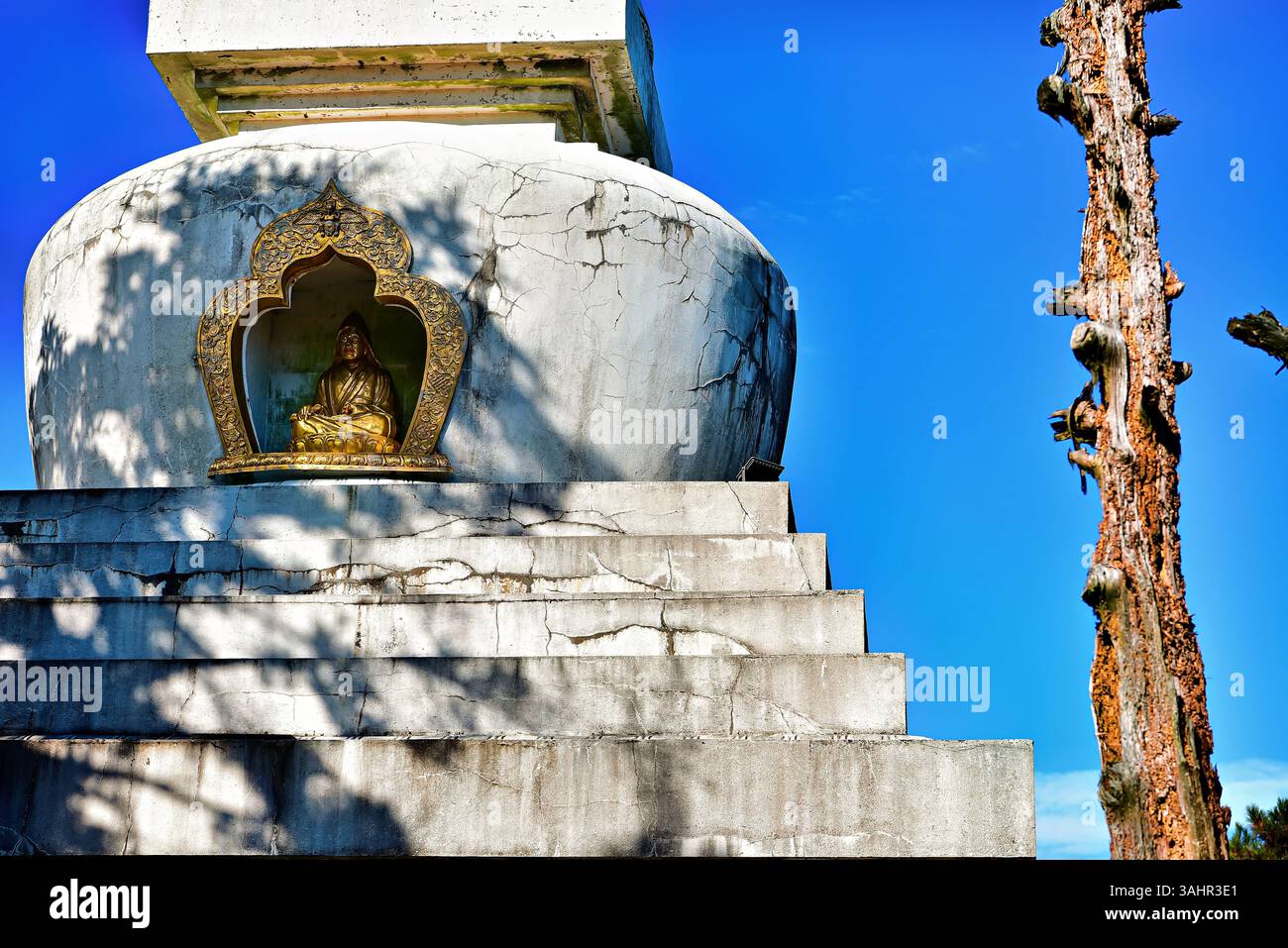 The Nuona Pagoda at the Small Heavenly Pool Temple, a Tibetan Temple in ...