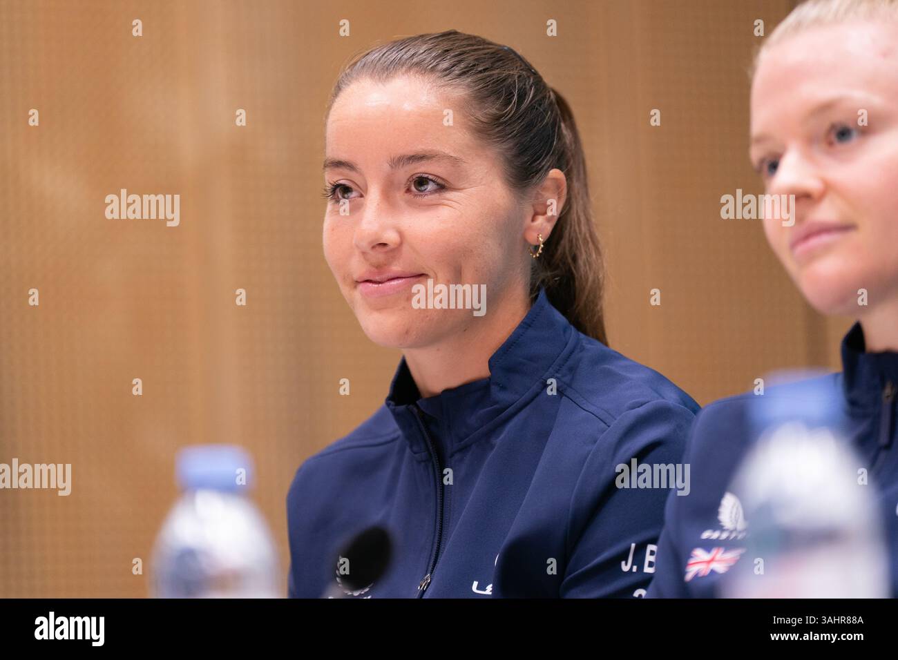 THE HAGUE, NETHERLANDS - APRIL 10: Jodie Burrage of Great Britain prior ...