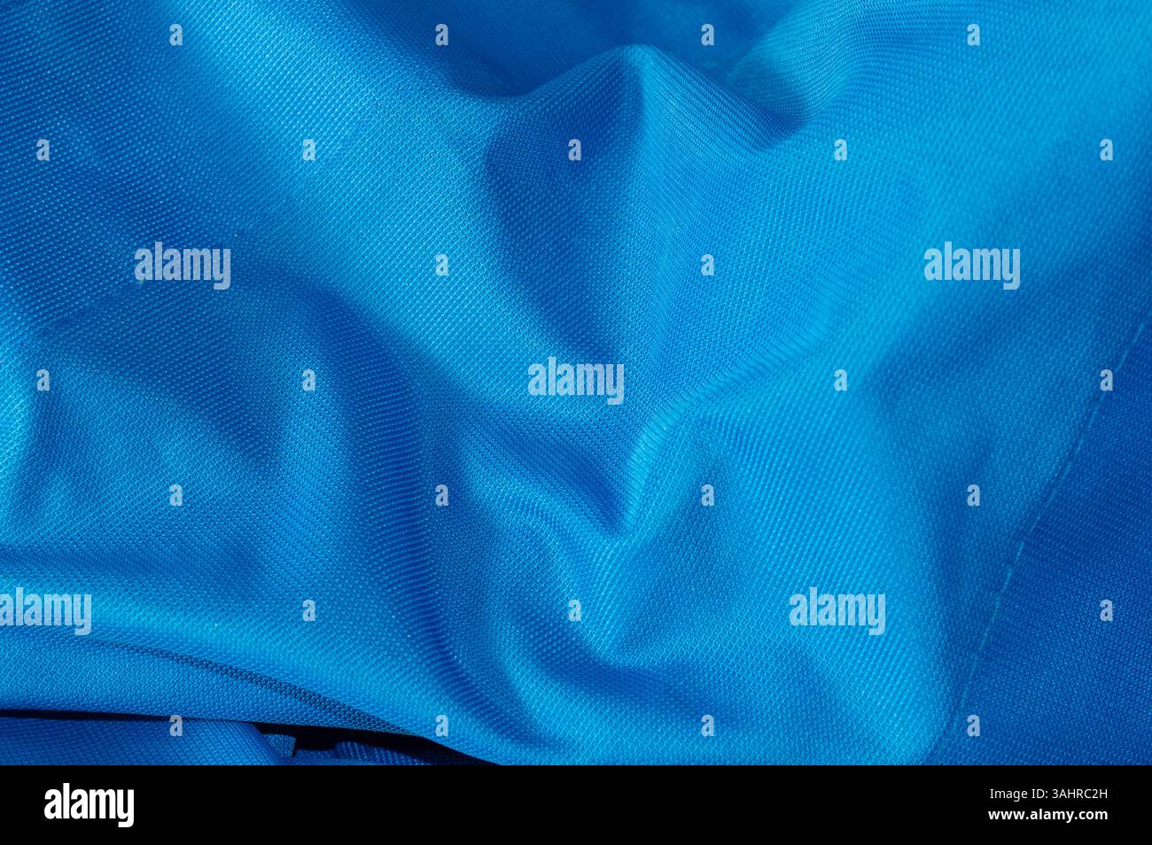 Blue reflective vest fabric texture or background. Colorful graphic ...