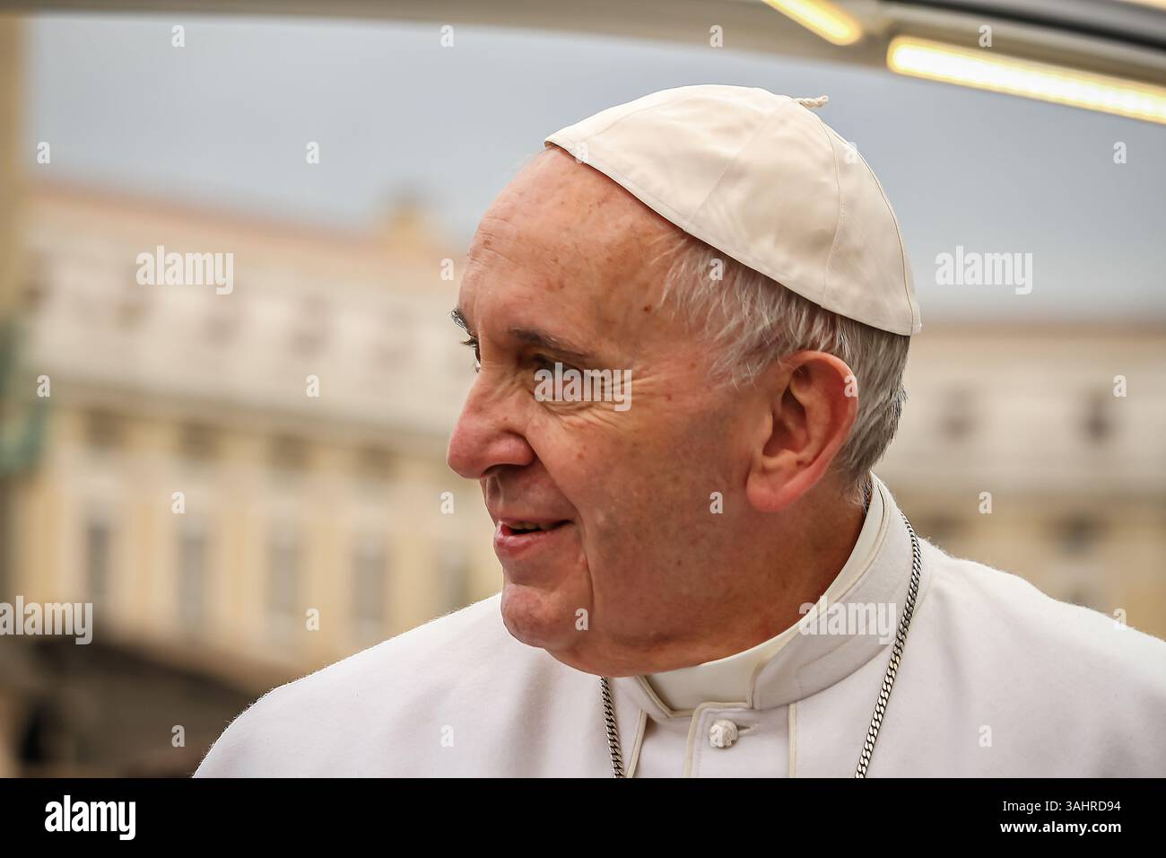 Vatican City, Vatican. February 3, 2016. Portrait of Pope Francis ...