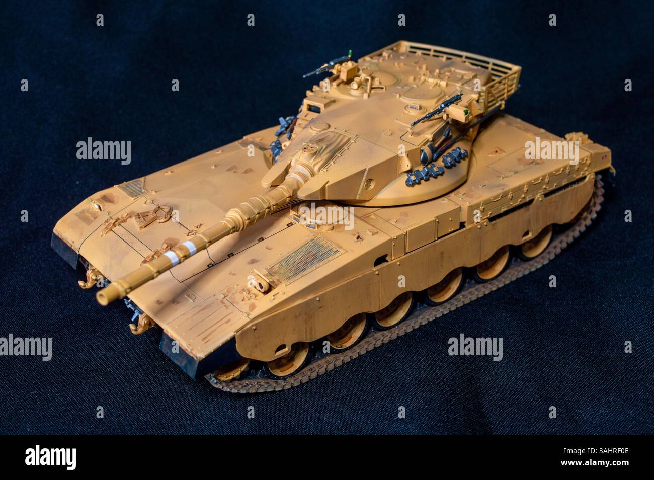 Model making and scale modeling. Scale model of a Merkava tank or ...