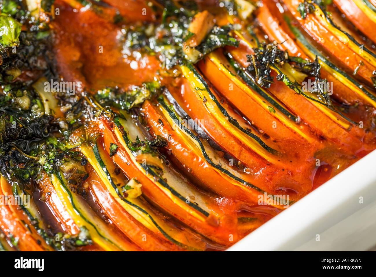 Savory Homemade Healthy Ratatouille with Tomato Eggplant and Squash ...