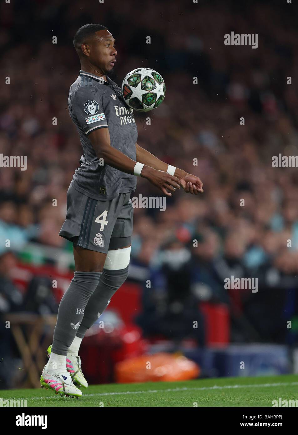David Alaba of Real Madrid - Arsenal v Real Madrid, UEFA Champions ...