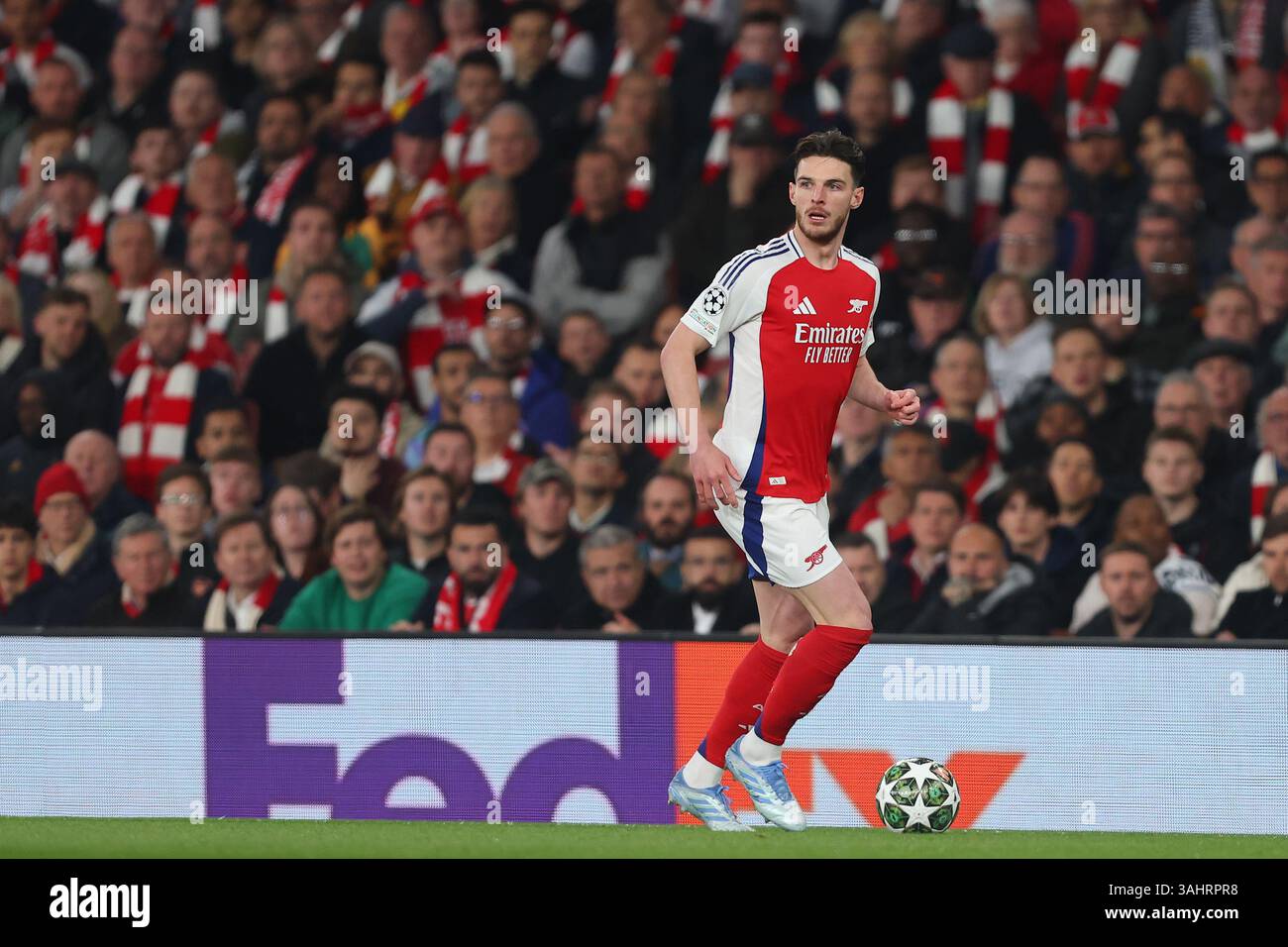 Declan Rice of Arsenal - Arsenal v Real Madrid, UEFA Champions League ...