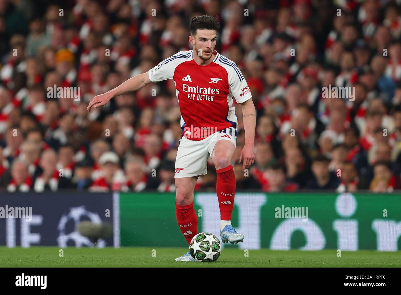 Declan Rice of Arsenal - Arsenal v Real Madrid, UEFA Champions League ...