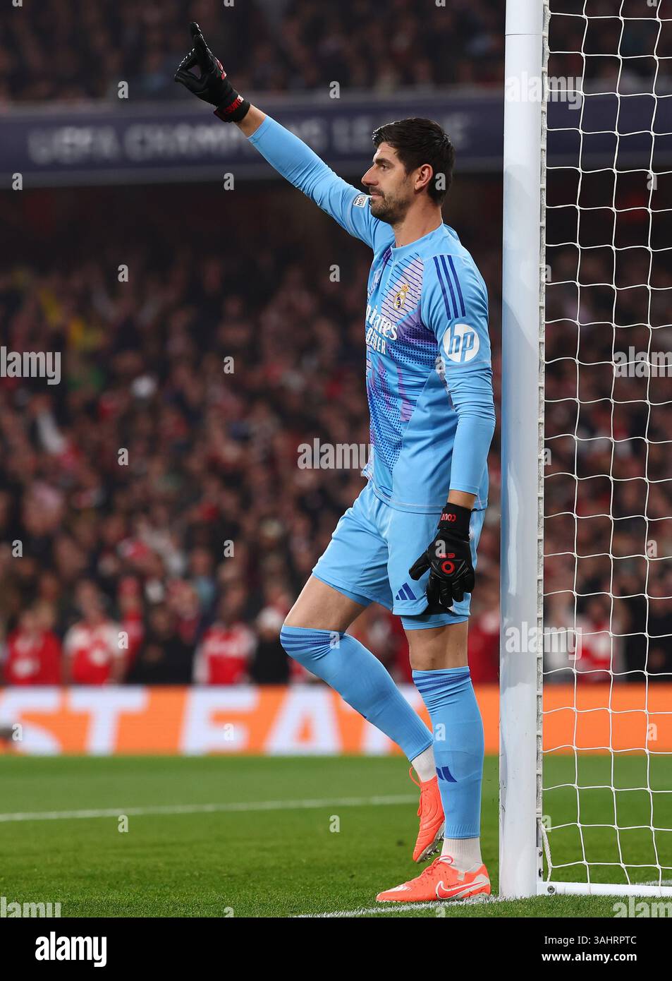 Thibaut Courtois of Real Madrid - Arsenal v Real Madrid, UEFA Champions ...