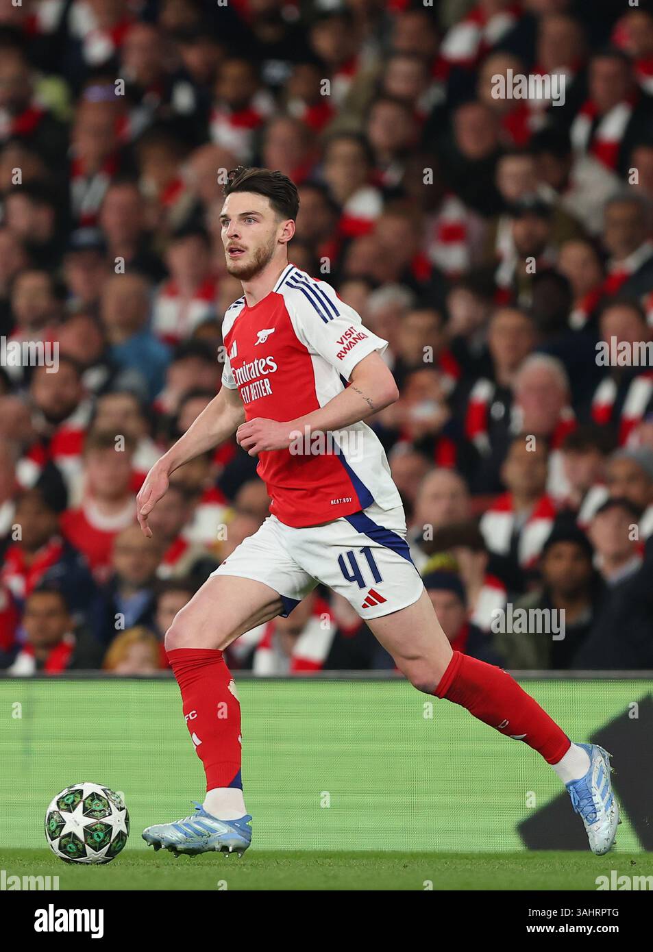Declan Rice of Arsenal - Arsenal v Real Madrid, UEFA Champions League ...