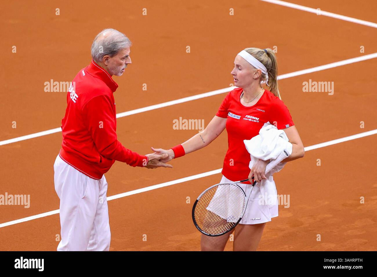 Radom, Poland, 10th Apr 2025 Tennis Billie Jean King Cup Elimination Group E: Poland ...