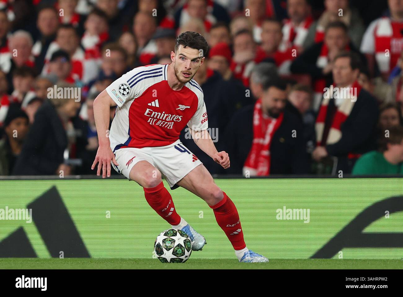 Declan Rice of Arsenal - Arsenal v Real Madrid, UEFA Champions League ...