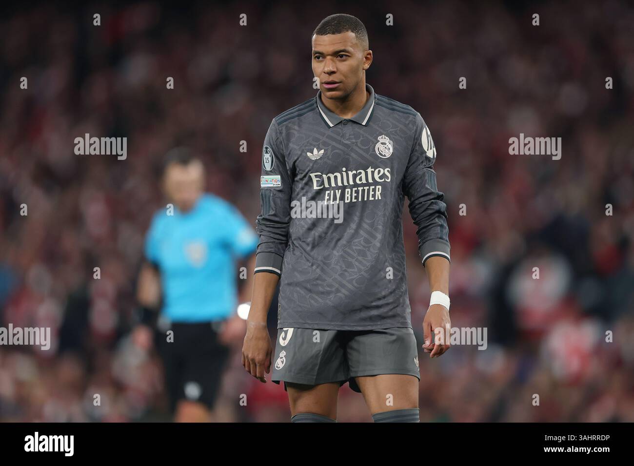 Kylian Mbappe of Real Madrid - Arsenal v Real Madrid, UEFA Champions ...