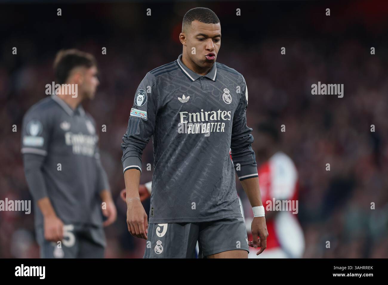 Kylian Mbappe of Real Madrid - Arsenal v Real Madrid, UEFA Champions ...