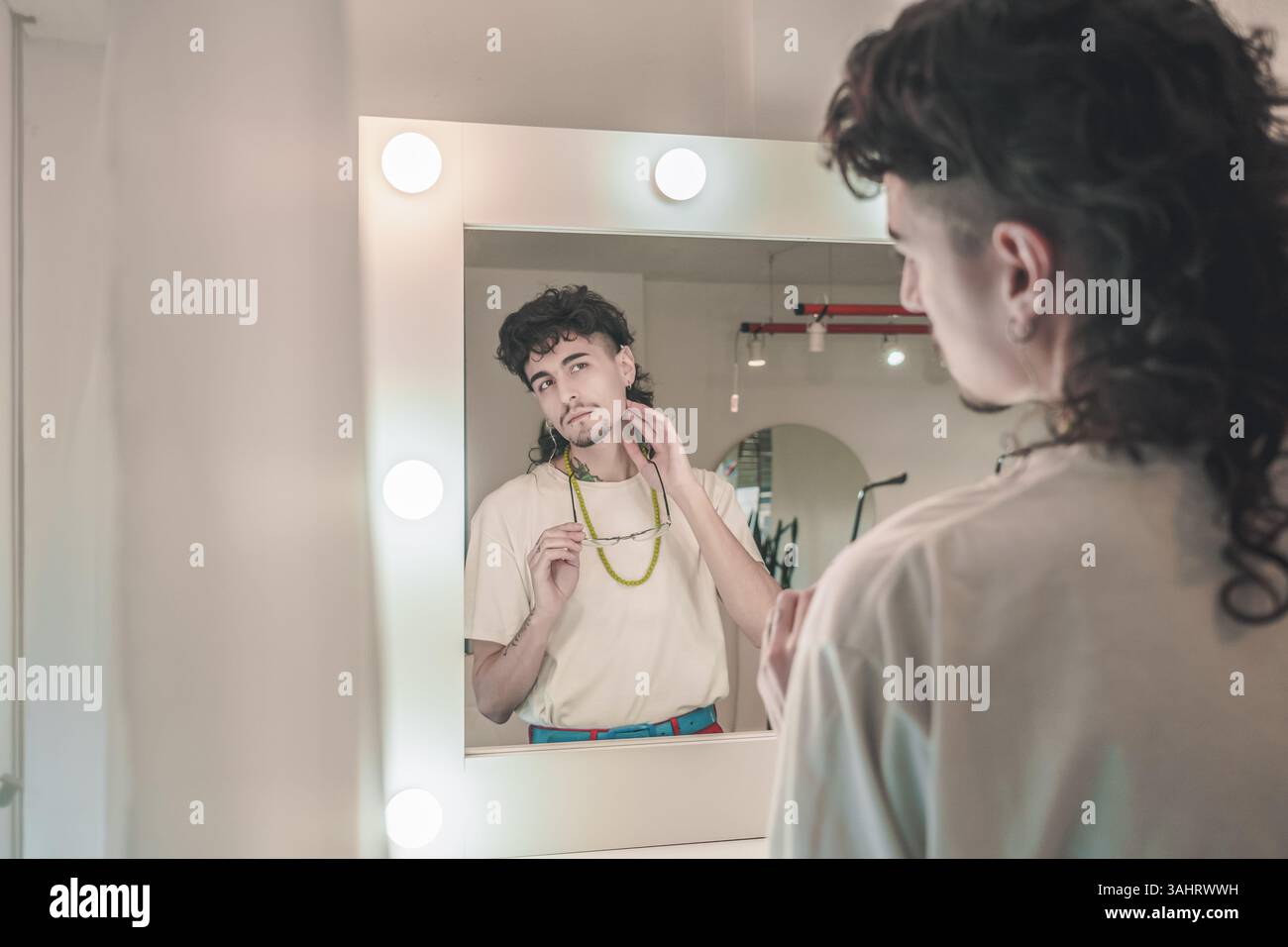 Mullet haircut portrait hi-res stock photography and images - Alamy