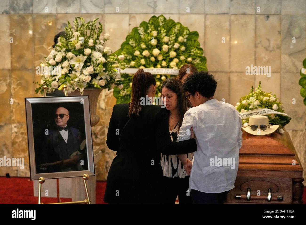 Zulinka, center, daughter of Dominican singer Rubby Perez, who died in ...