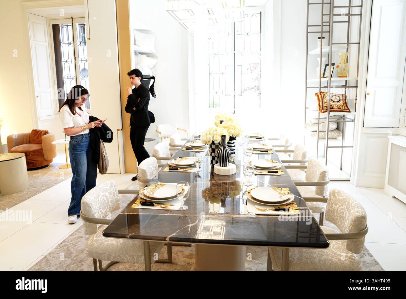 Milan, Versace installation for the Milano Durini Design District for ...