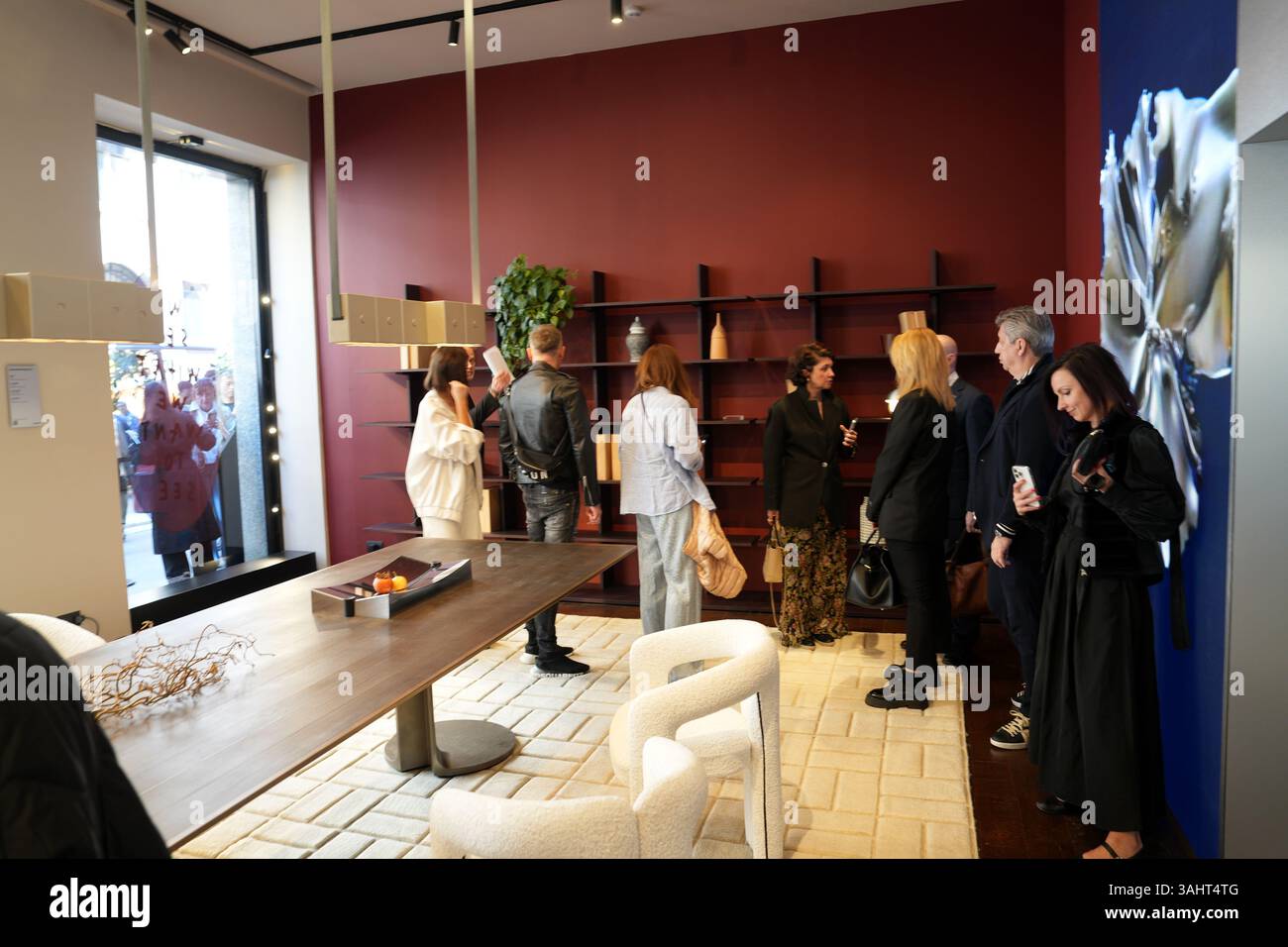 Milan, Italy. 10th Apr, 2025. Milan, Cassina installation for the ...