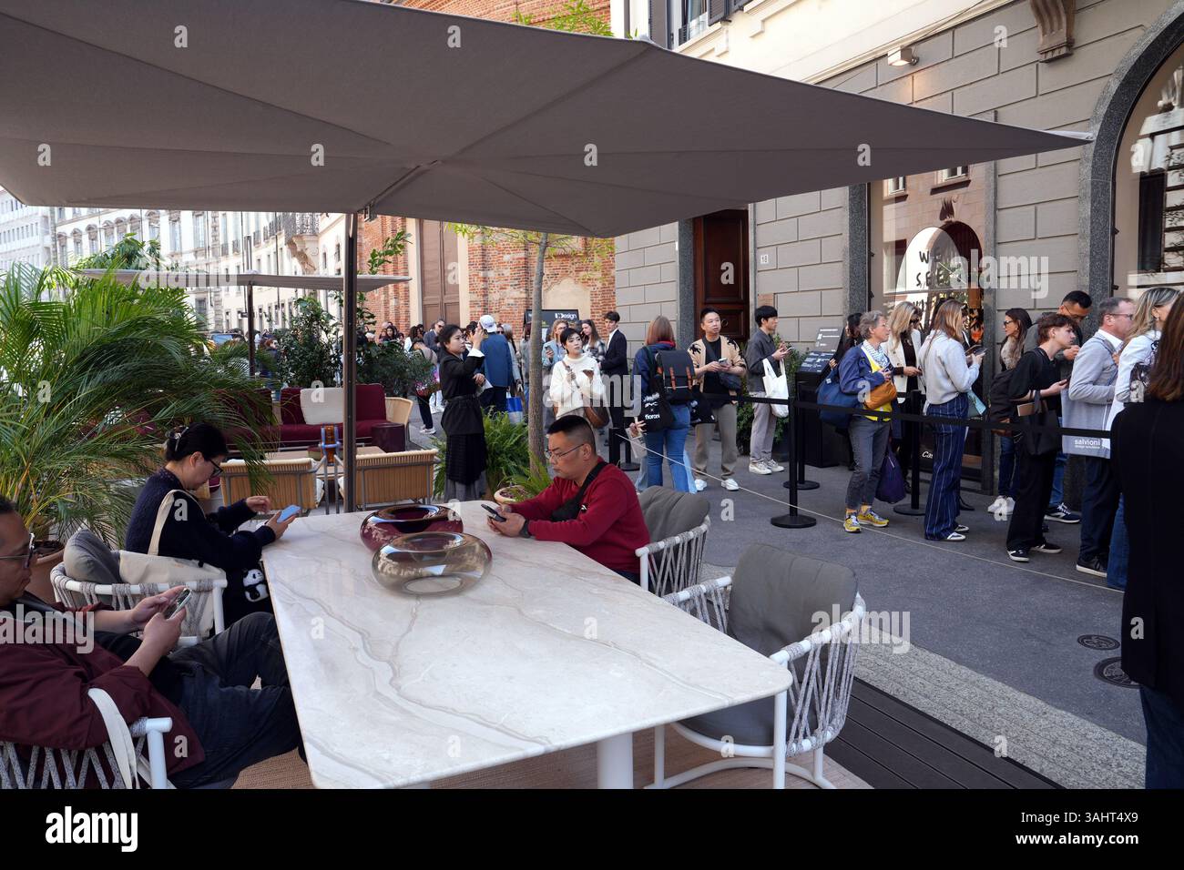 Milan, Italy. 10th Apr, 2025. Milan, Cassina installation for the ...