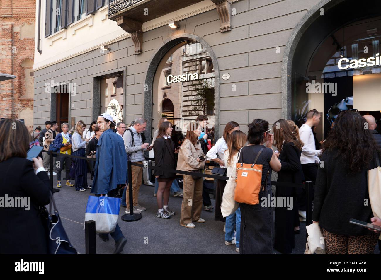 Milan, Italy. 10th Apr, 2025. Milan, Cassina installation for the ...