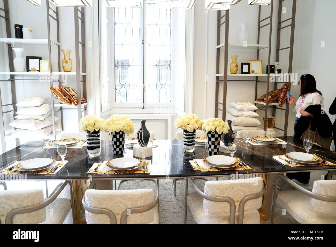 Milan, Versace installation for the Milano Durini Design District for ...