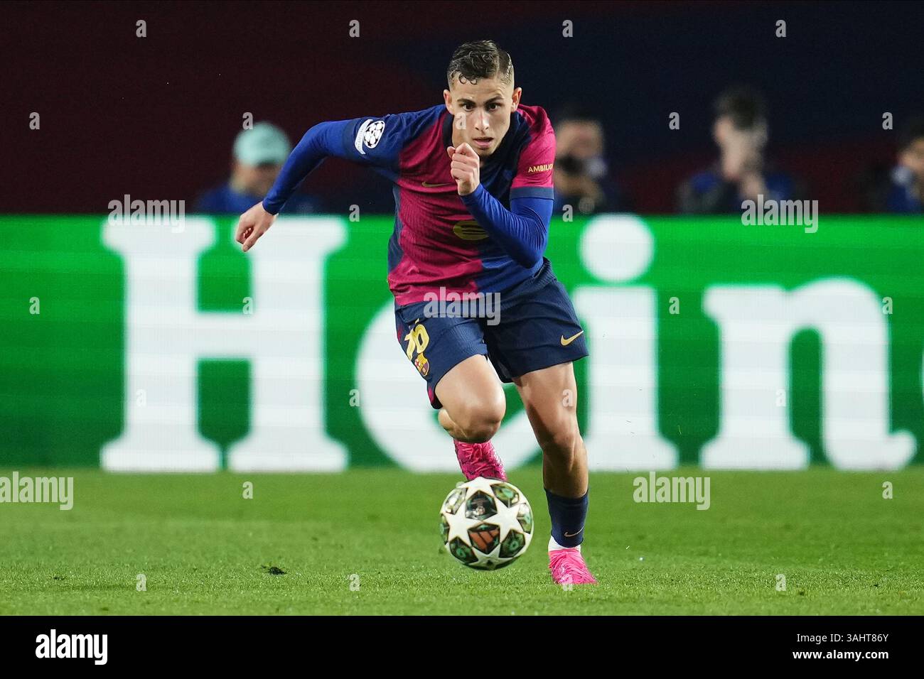 Fermin Lopez of FC Barcelona during the UEFA Champions League match ...