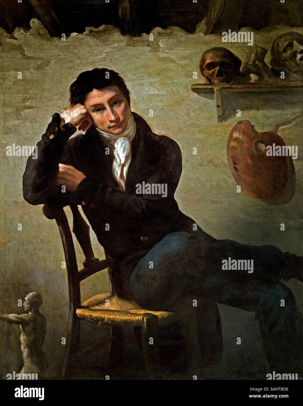 Portrait of the artist in his studio - d'un artiste dans son atelier ...