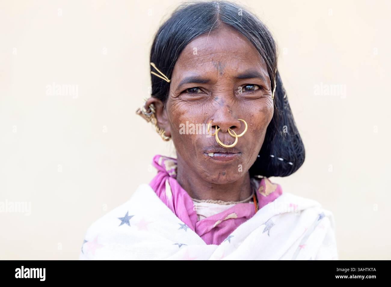 Beautiful woman in traditional clothes from a Dongria Kondh tribe in ...