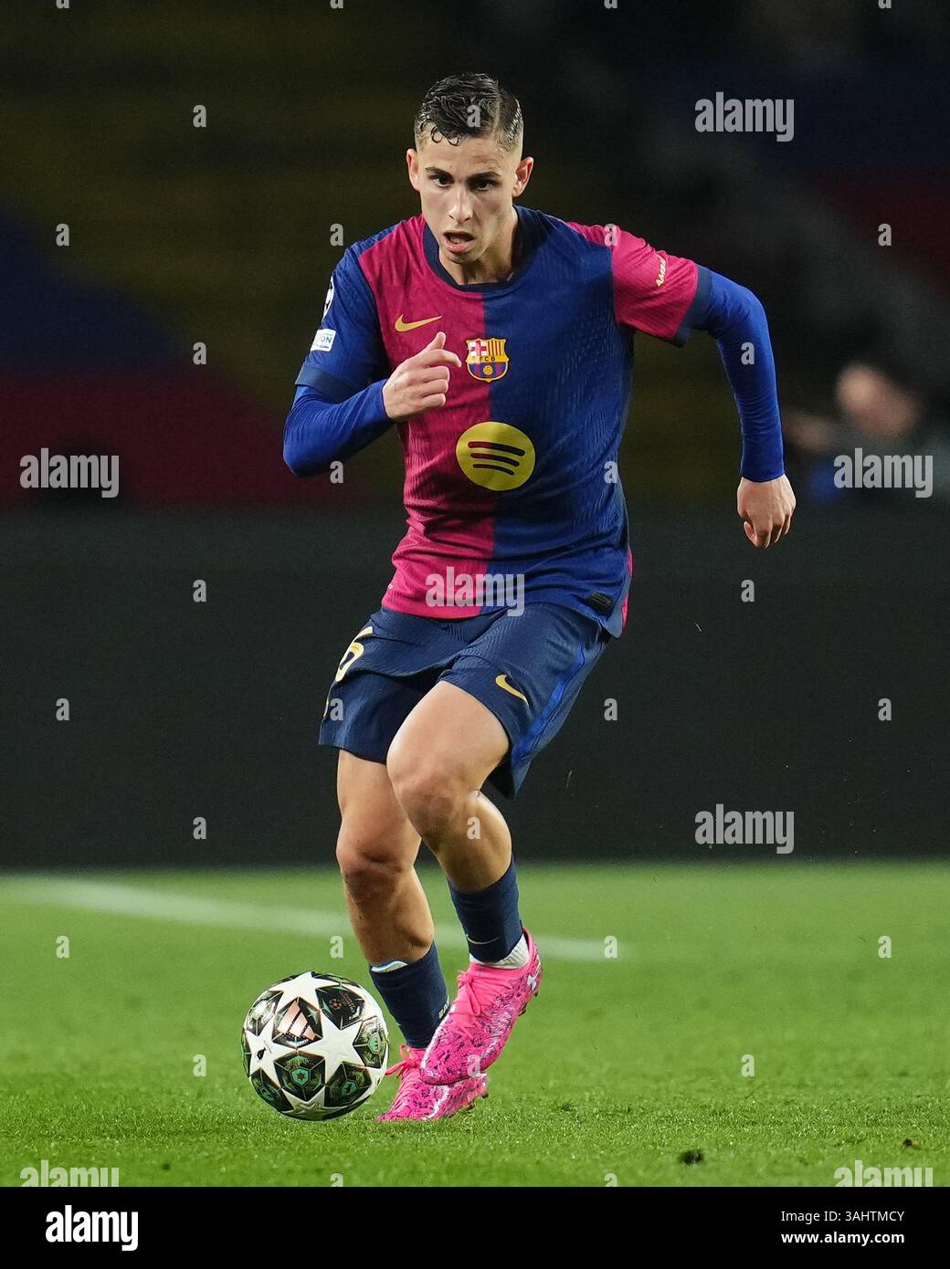 Barcelona, Spain. 10th Apr, 2025. Fermin Lopez of FC Barcelona during ...