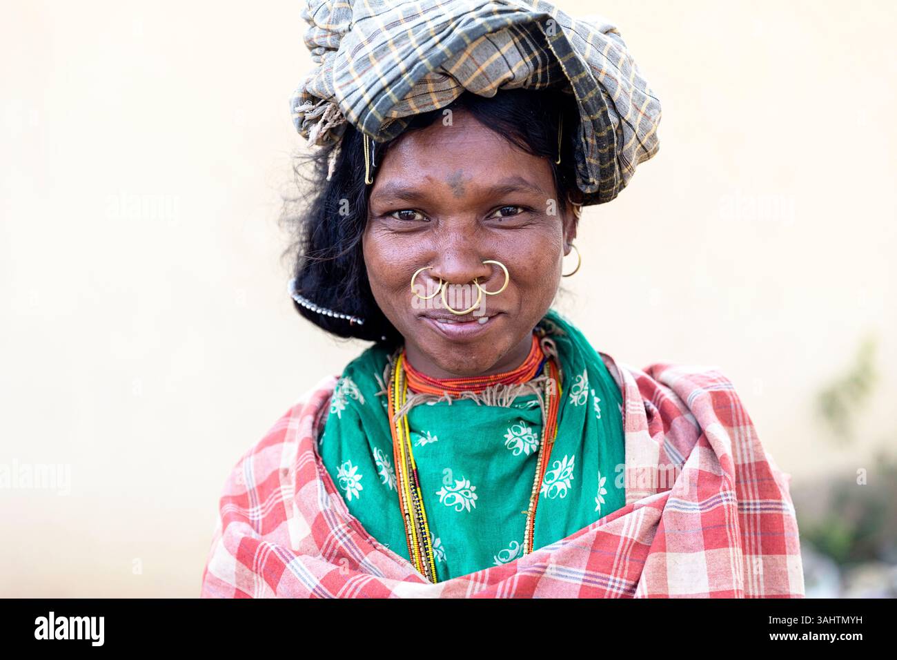Beautiful woman in traditional clothes from a Dongria Kondh tribe in ...