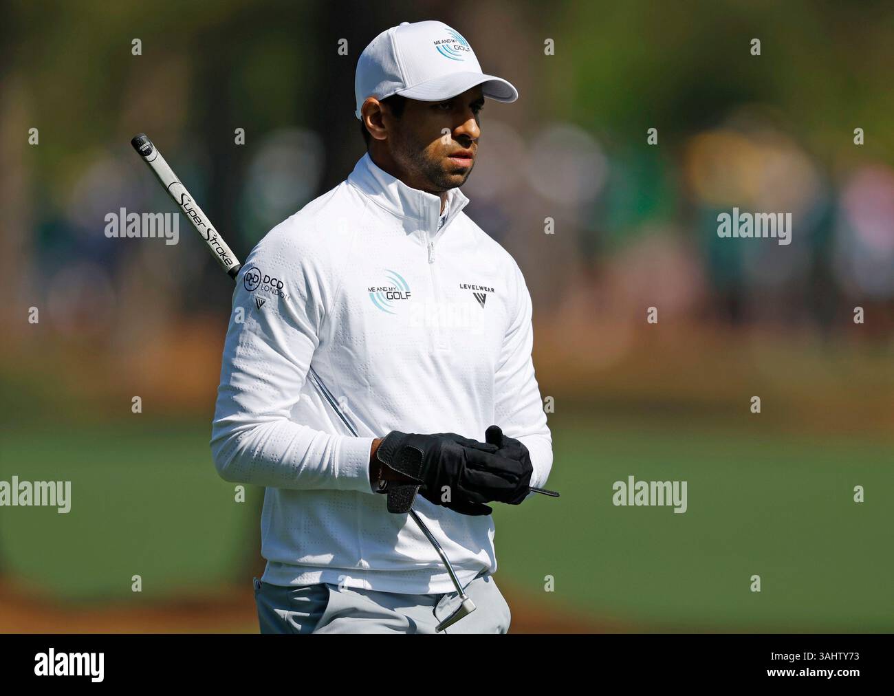 Aaron Rai of England walks up to the seventh green during the first ...