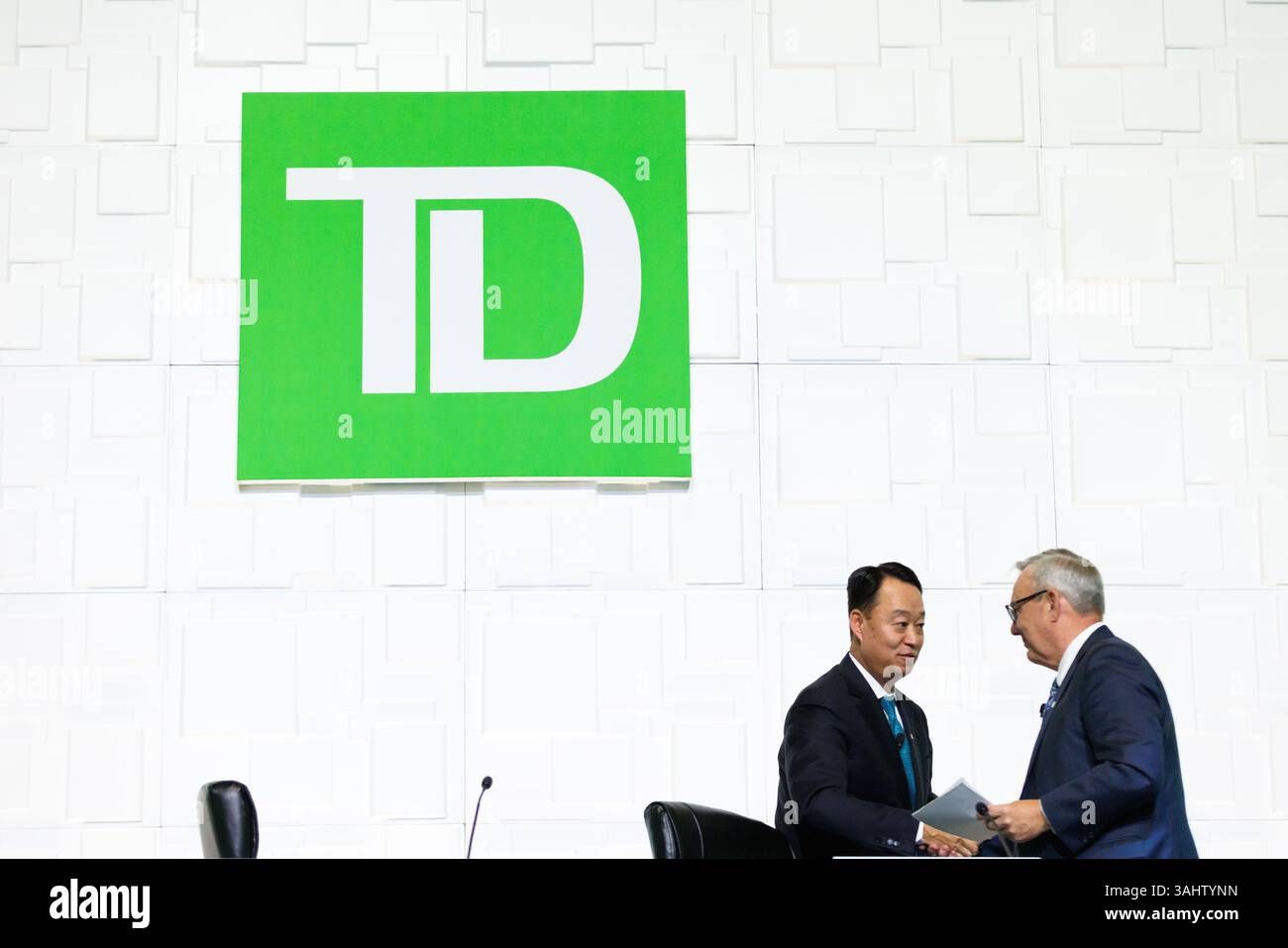 Toronto, Canada. 10th Apr, 2025. Toronto-Dominion Bank chief executive ...