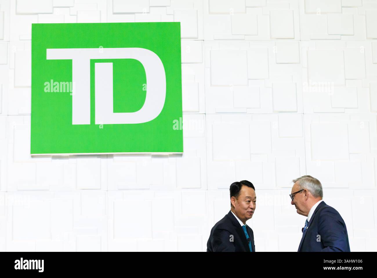 Toronto-Dominion Bank chief executive officer Raymond Chun, shakes ...