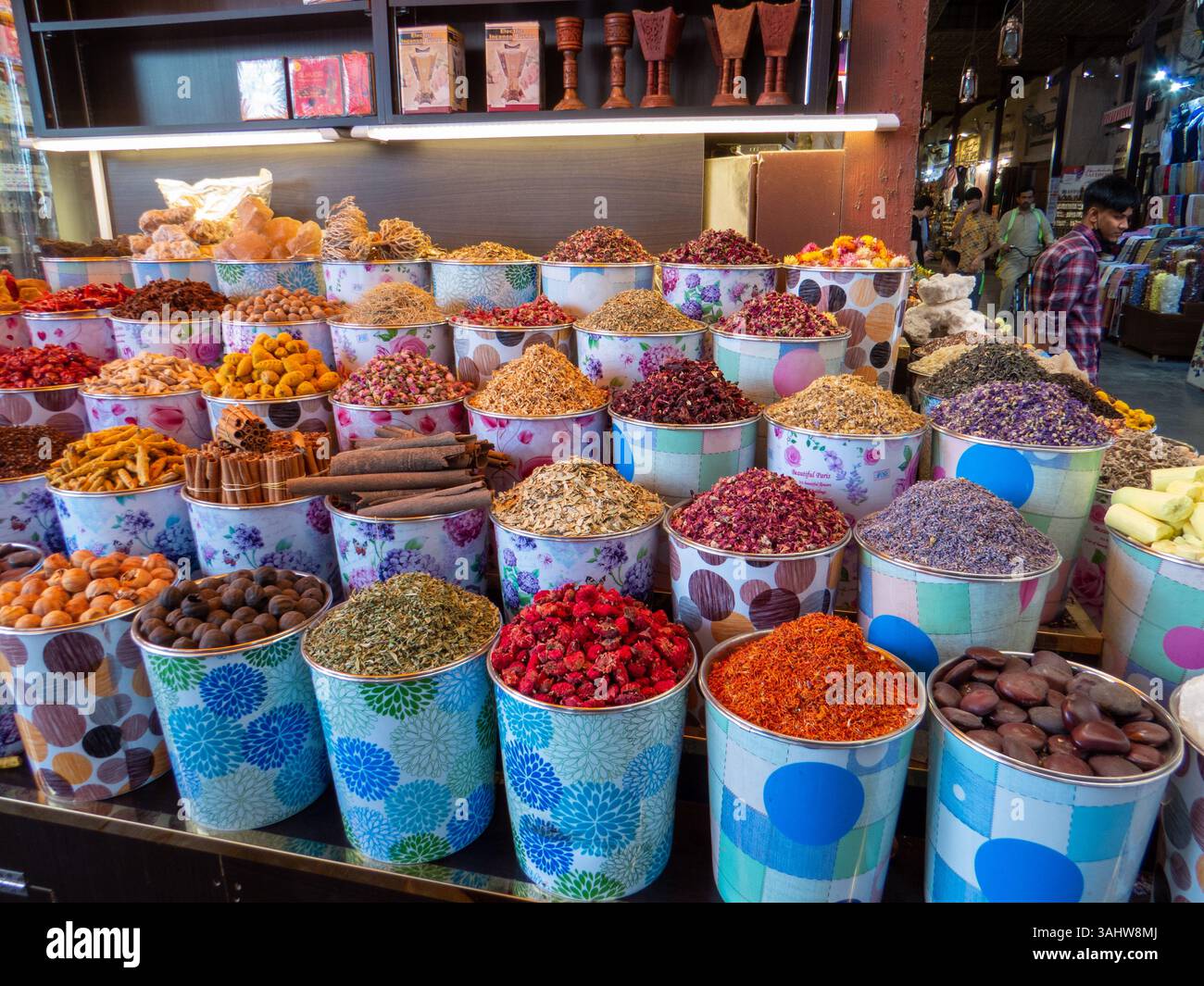DUBAI, UAE. Dubai Spice Souk. Traditional bazaar in Dubai, United Arab ...