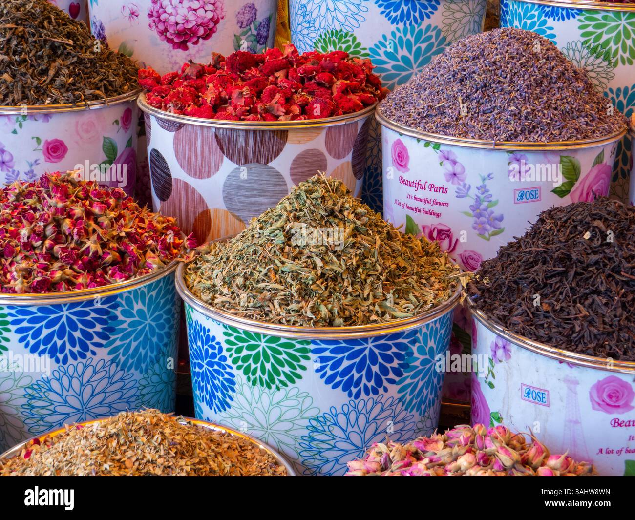 DUBAI, UAE. Dubai Spice Souk. Traditional bazaar in Dubai, United Arab ...