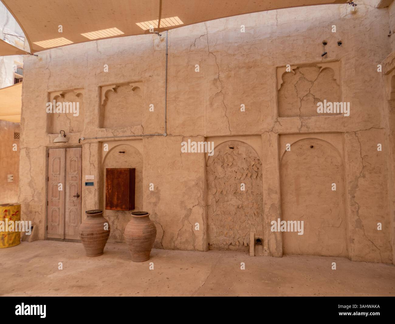 Dubai, United Arab Emirates. Close up on the Bastakia Quarter ...