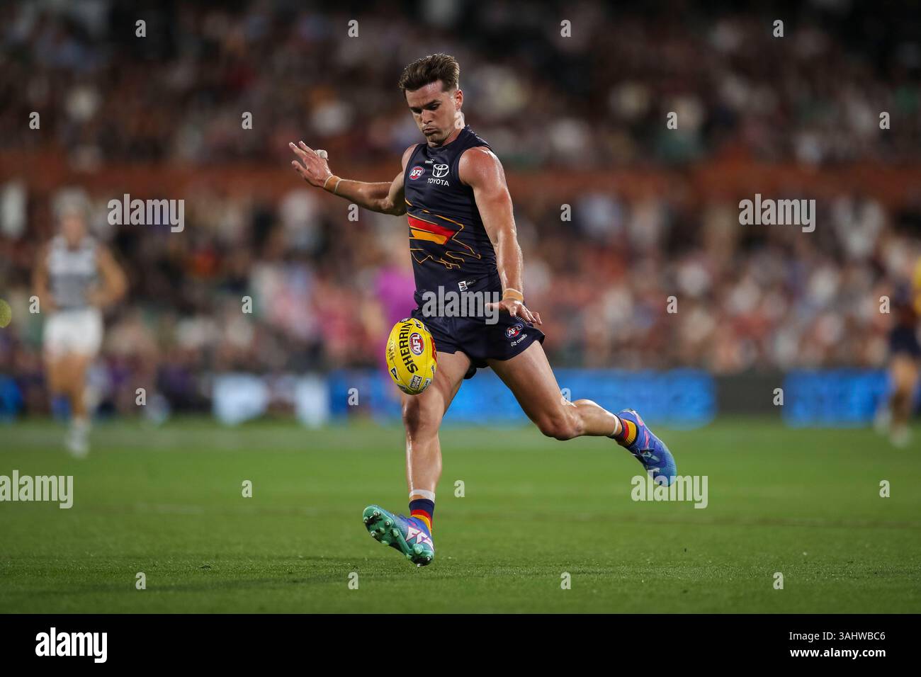 Adelaide, Australia. 10th Apr, 2025. Ben Keays of the Crows during the ...