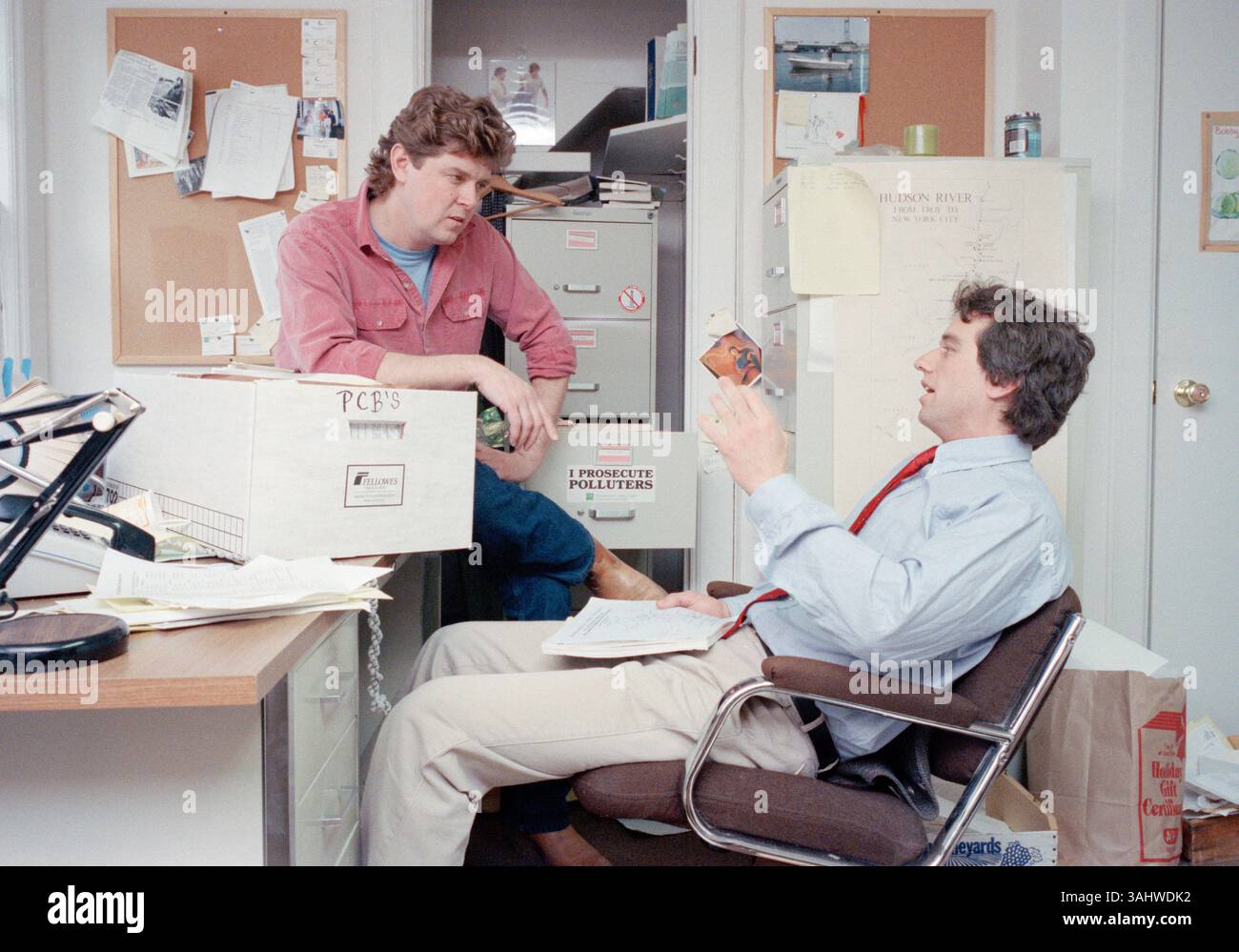 Author of "Keeper of the Hudson," John Cronin, left, with attorney ...