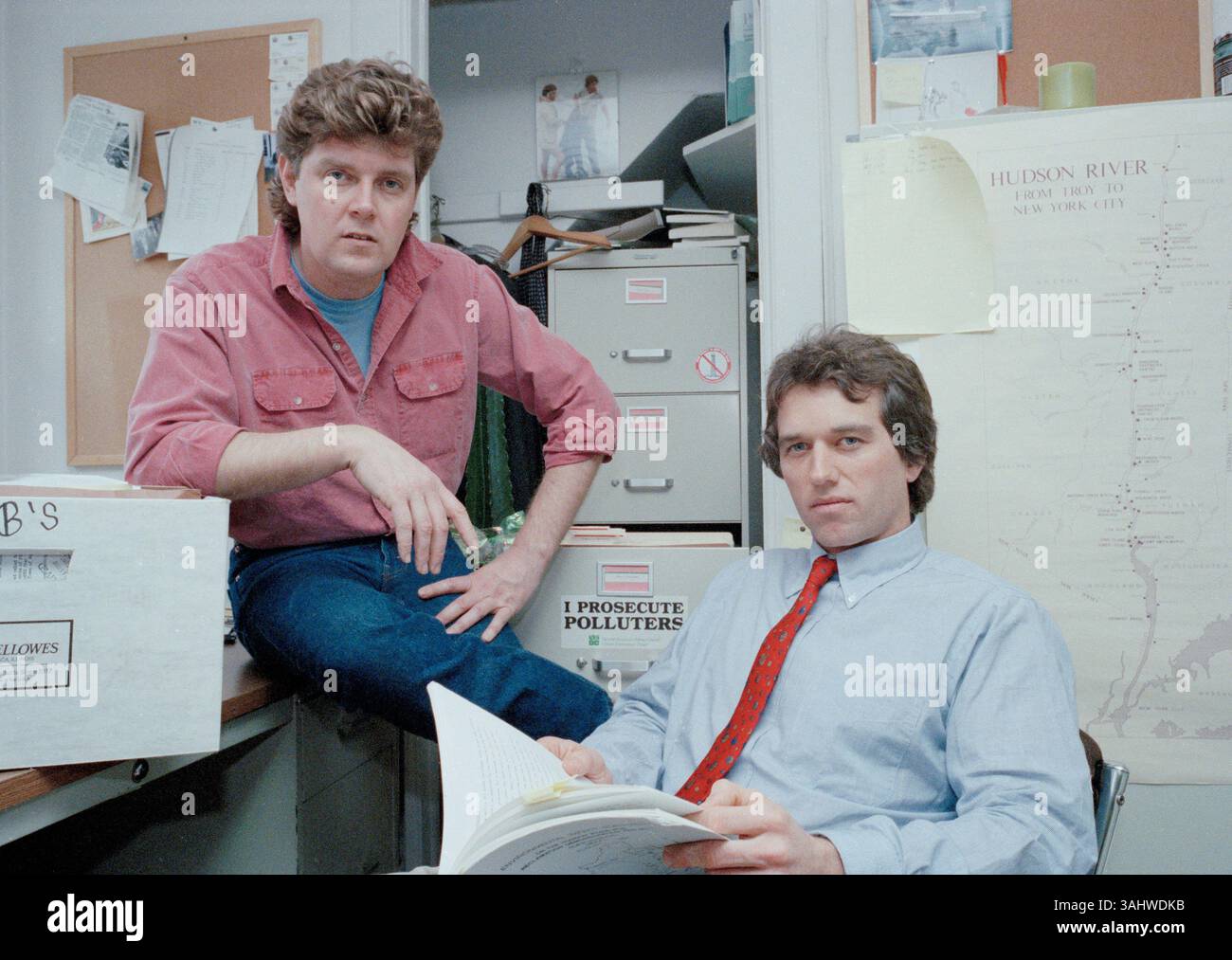 Author of "Keeper of the Hudson," John Cronin, left, with attorney ...
