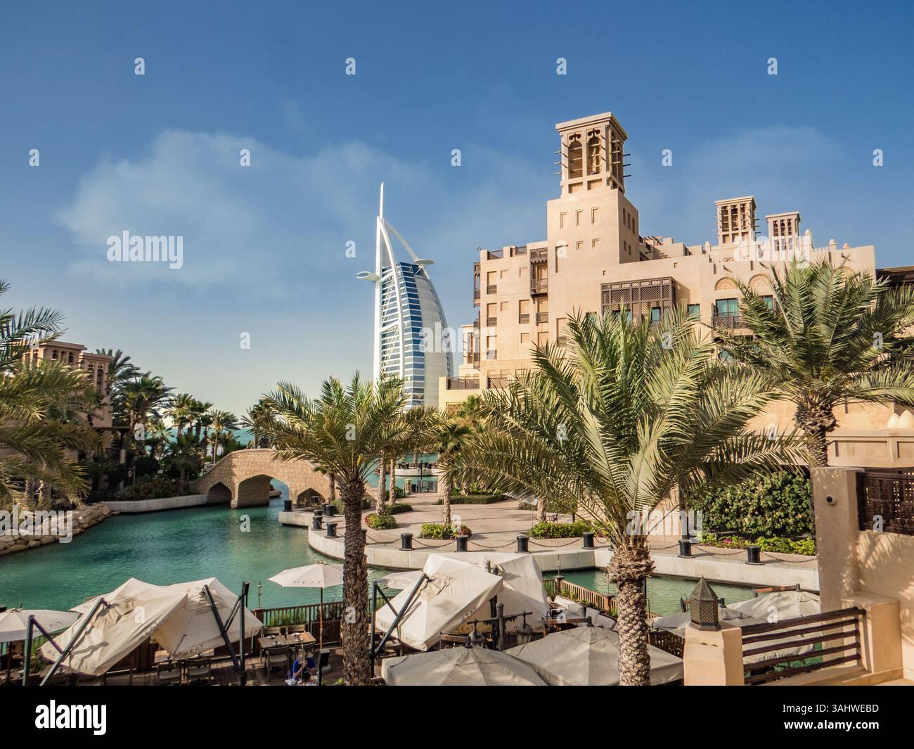 DUBAI, UAE. The world's first seven stars luxury hotel Burj Al Arab, in ...