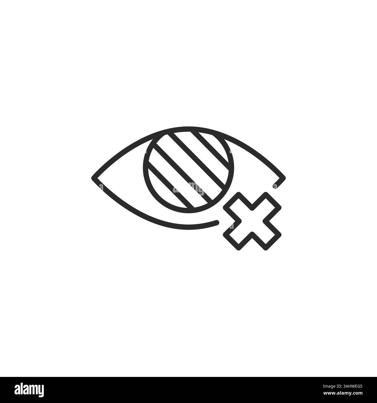 Icon eye exam Cut Out Stock Images & Pictures - Alamy