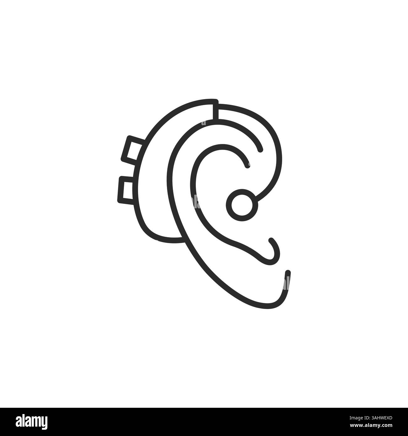 Ear discomfort Black and White Stock Photos & Images - Alamy